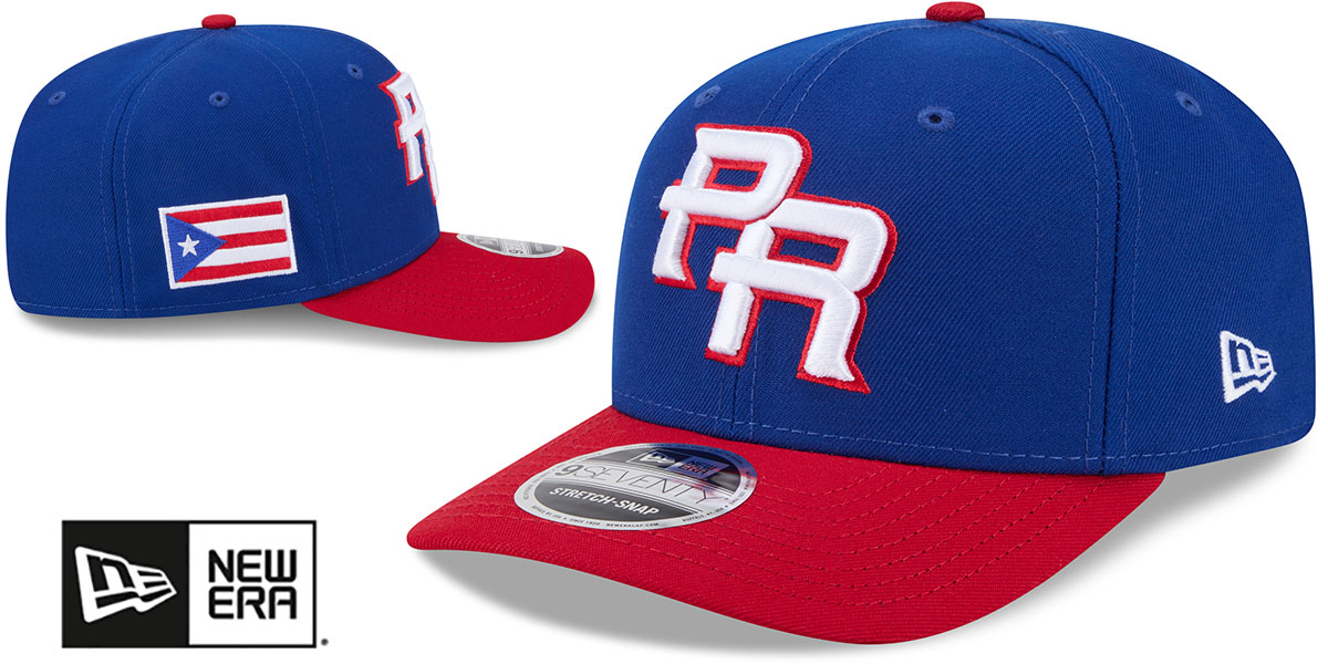 Puerto Rico 2026 WBC GAME STRETCH-SNAP Royal-Red Hat