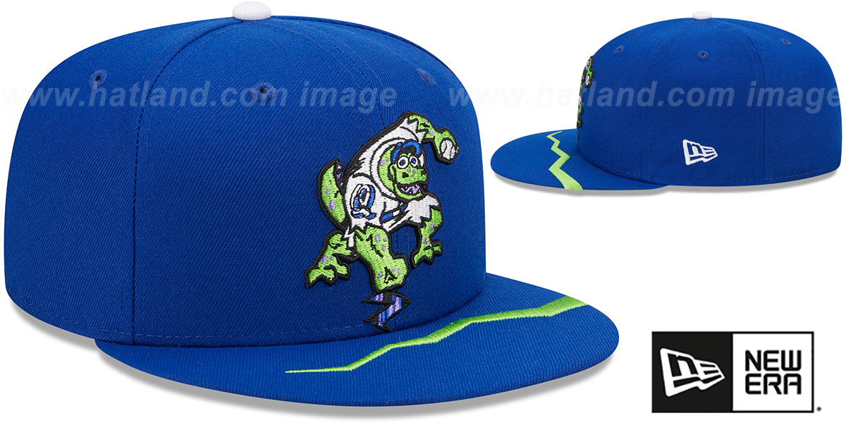 Rancho Cucamonga Quakes MILB MARVEL DEFENDERS Royal Fitted Hat