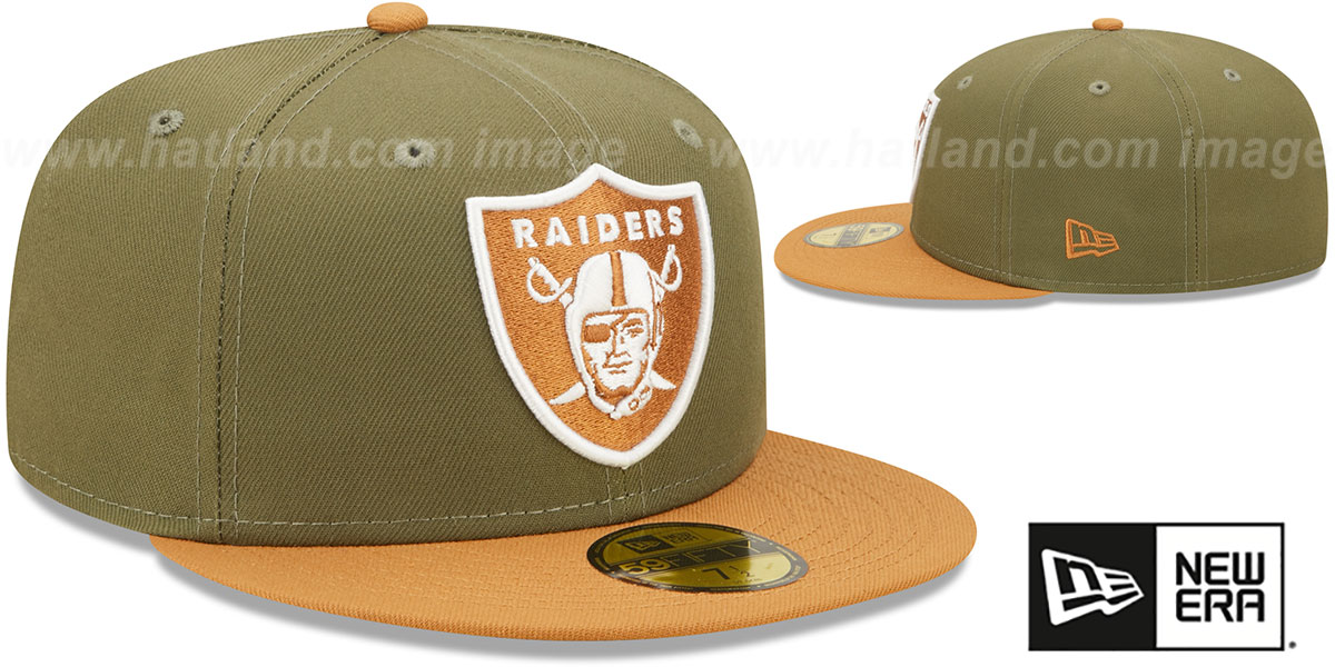 Las Vegas Raiders 2T COLOR PACK Olive-Tan Fitted Hat