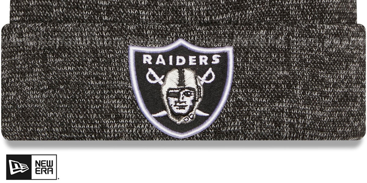 Kansas City Raiders BANNER Knit Beanie Hat by New Era