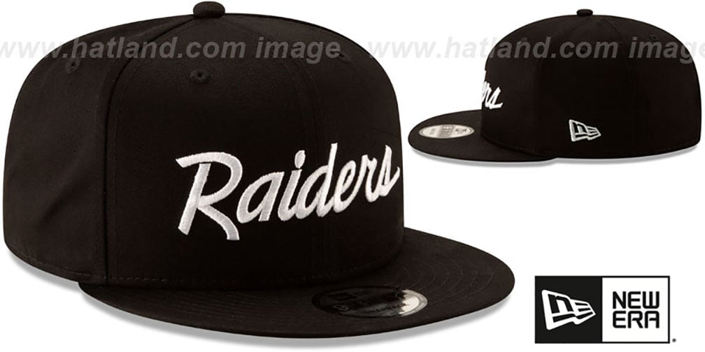 Oakland Raiders SCRIPT TEAM-BASIC SNAPBACK Black Hat