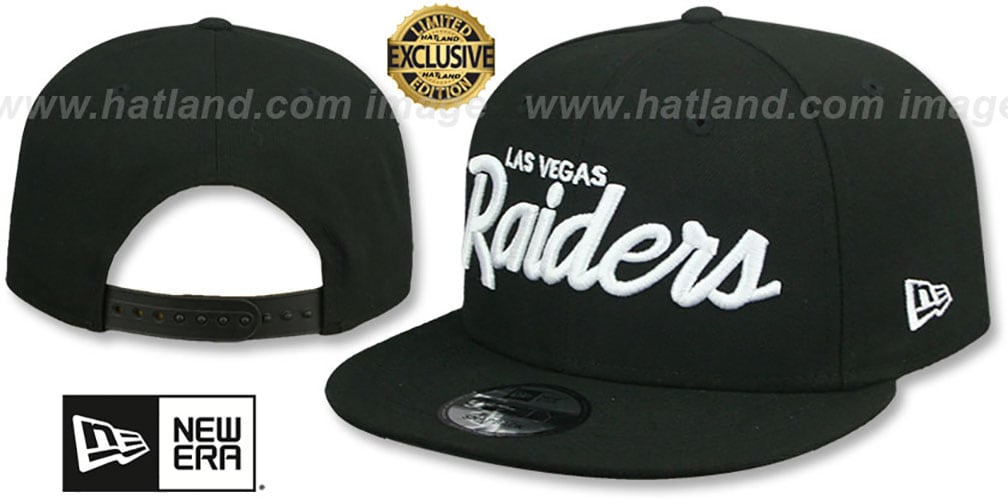 Las Vegas Raiders SCRIPT TEAM-BASIC SNAPBACK Black Hat