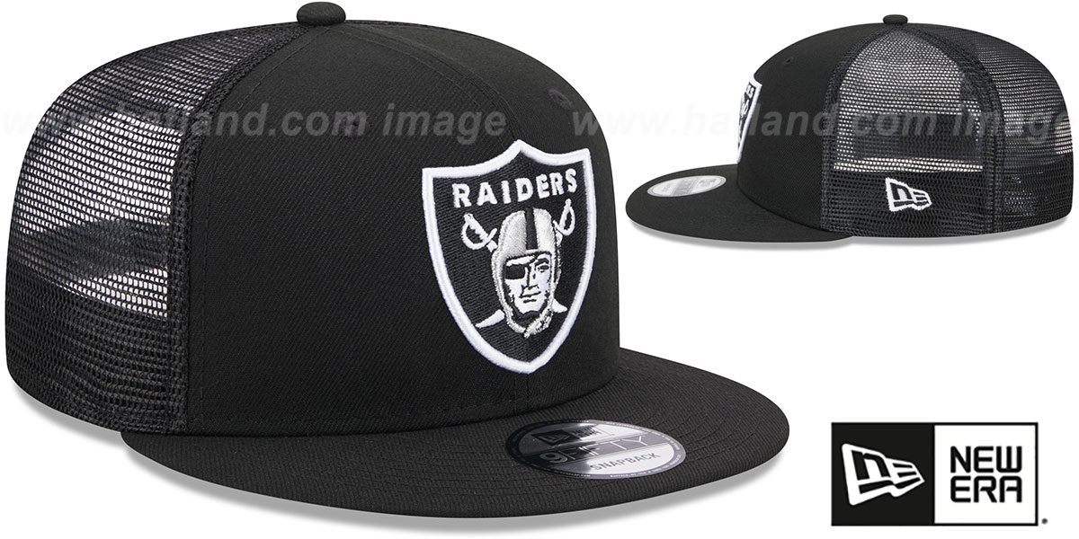 Las Vegas Raiders TEAM-BASIC TRUCKER SNAPBACK Black Hat