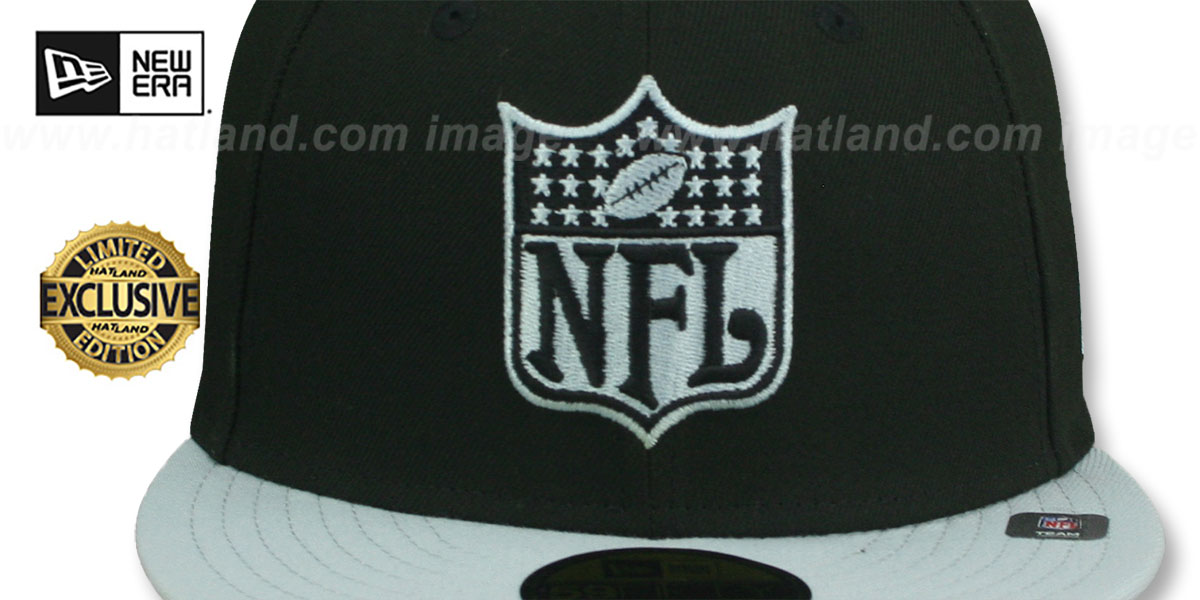 Oakland/Las Vegas Raiders THROWBACK NFL SHIELD-BASIC Black-Grey F