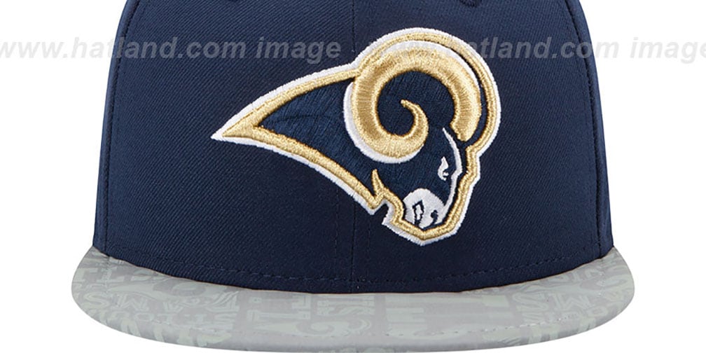 St Louis Rams 2014 NFL DRAFT Navy Fitted Hat by New Era