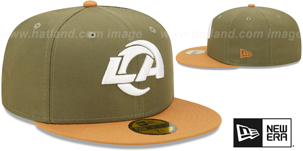 Los Angeles Rams 2T COLOR PACK Olive-Tan Fitted Hat