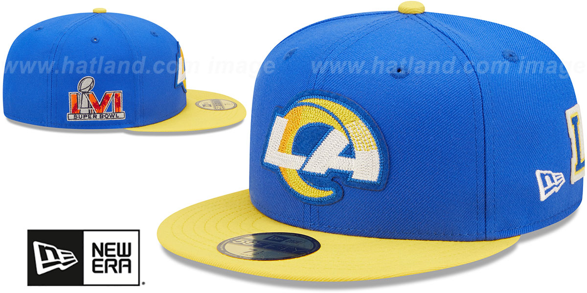 Los Angeles Rams LETTERMAN SIDE-PATCH Fitted Hat by New Era