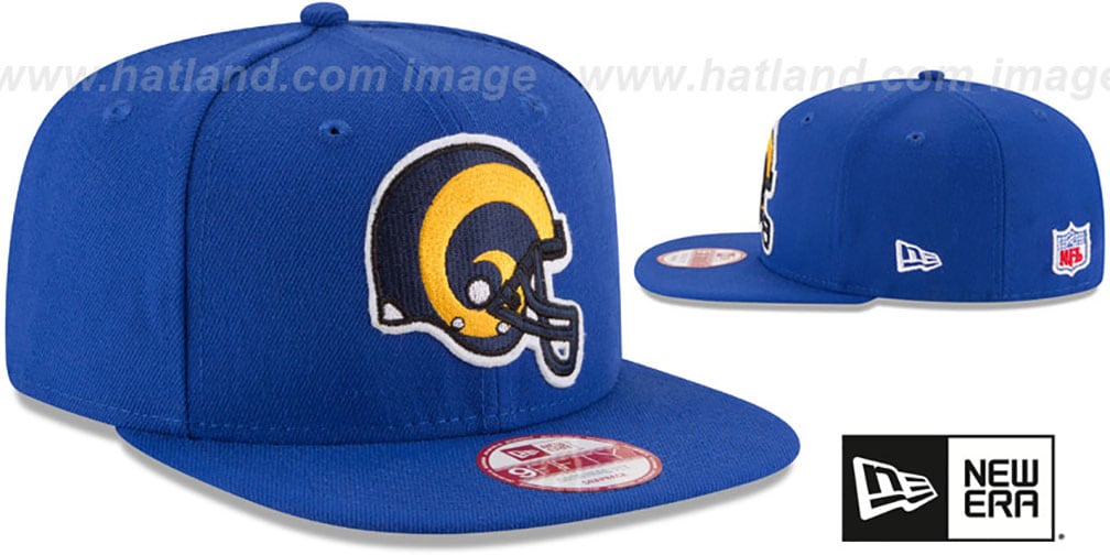 Los Angeles Rams RETRO-BASIC SNAPBACK Royal Hat by New Era