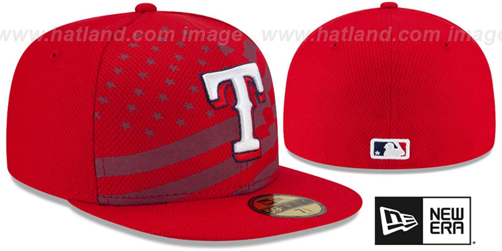 Texas Rangers 2015 JULY 4TH STARS N STRIPES Hat by New Era