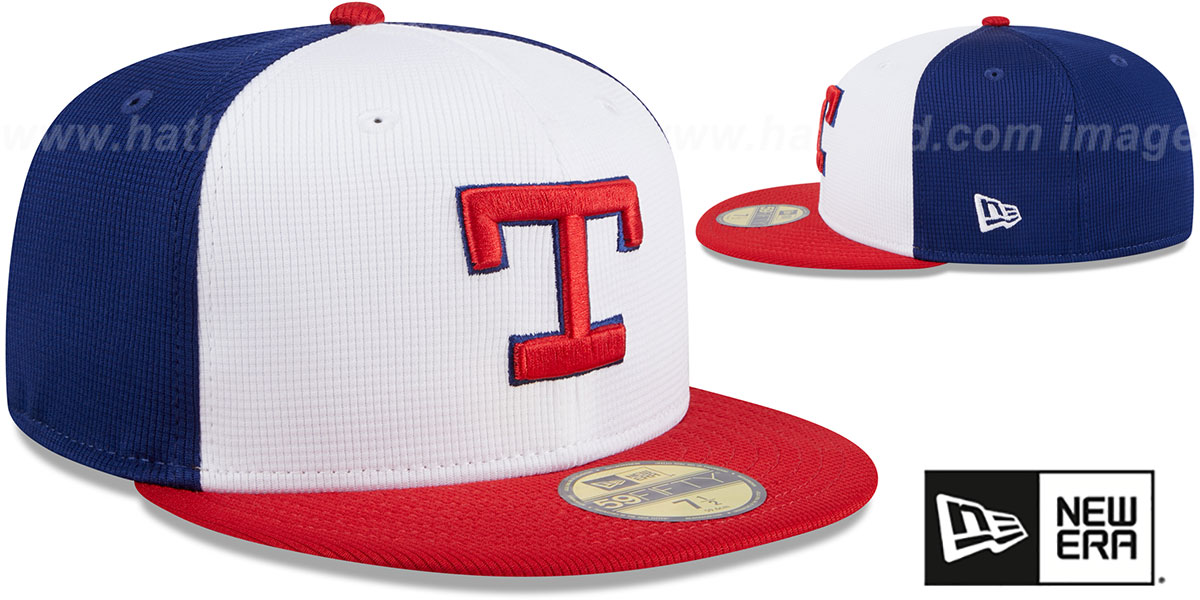 Texas Rangers 2024-25 BATTING PRACTICE Fitted Hat by New Era