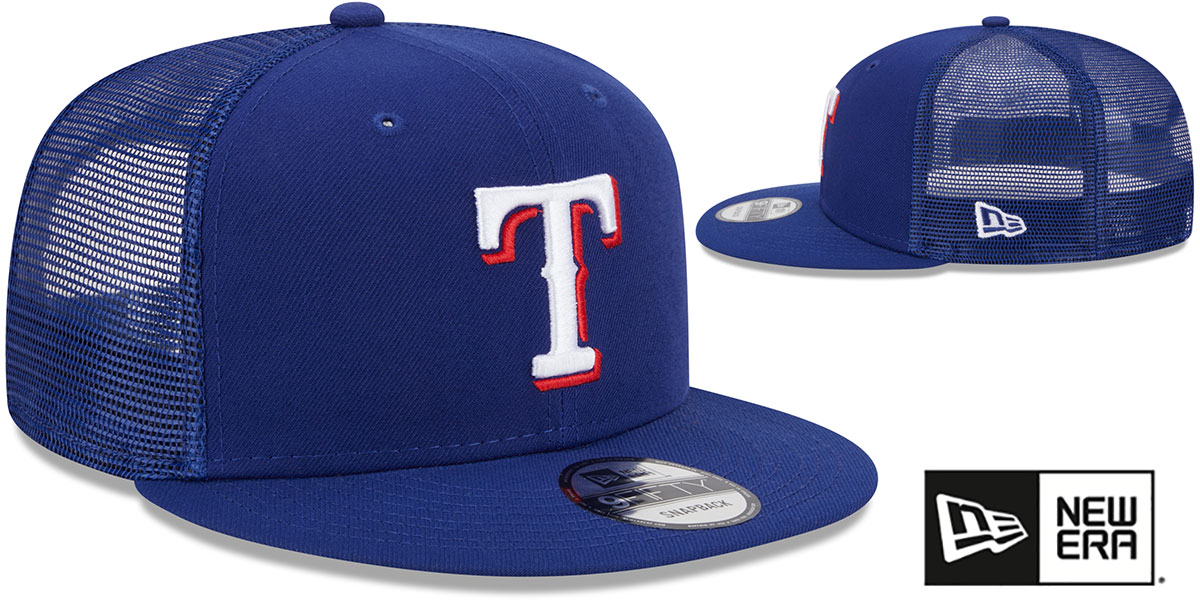Texas Rangers TEAM-BASIC TRUCKER SNAPBACK Royal Hat