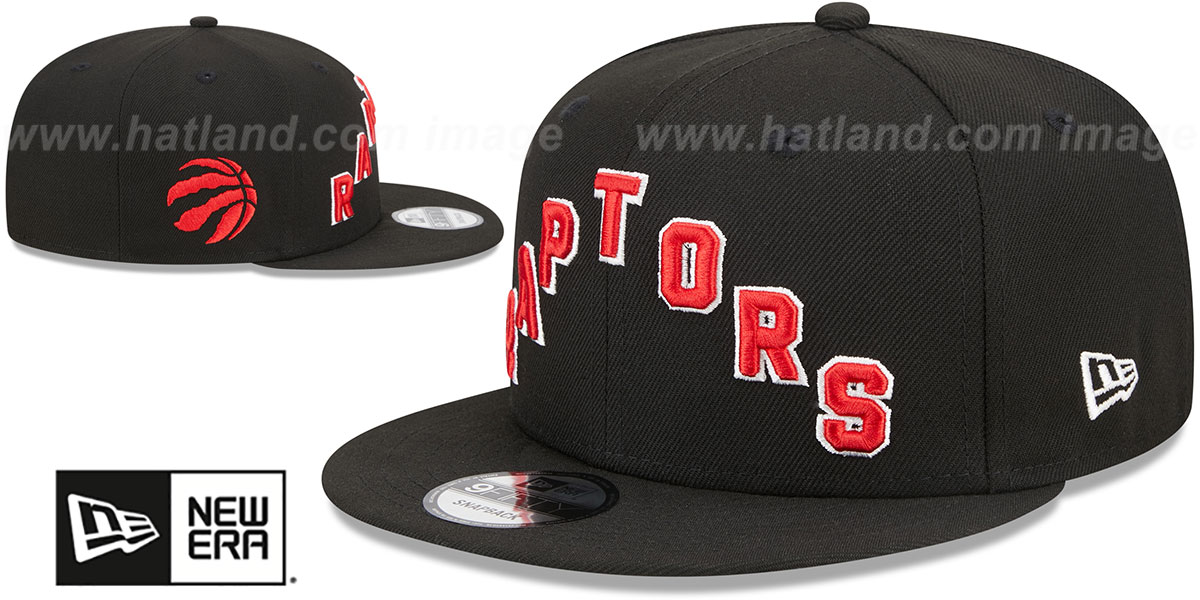 Toronto Raptors STATEMENT SNAPBACK Black Hat by New Era