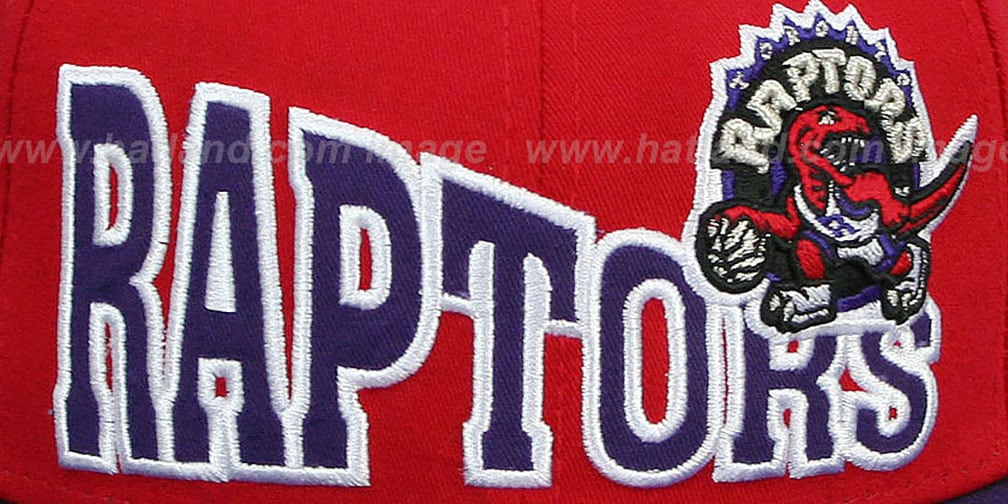 Raptors STOKED SNAPBACK Red-Purple Hat by New Era