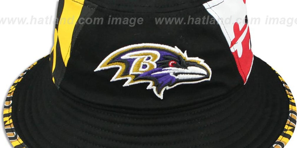 Baltimore Ravens PANEL MARYLAND FLAG BUCKET Hat by New Era