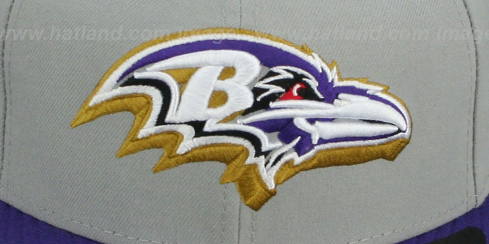 Baltimore Ravens TRACE-POP Grey-Purple Fitted Hat by New Era