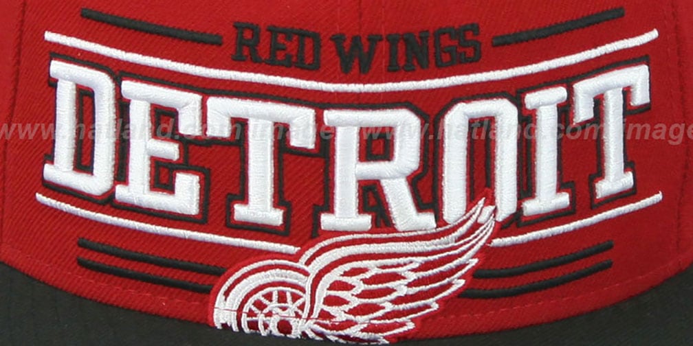 Detroit Red Wings RETRO-SMOOTH Red-Black Fitted Hat