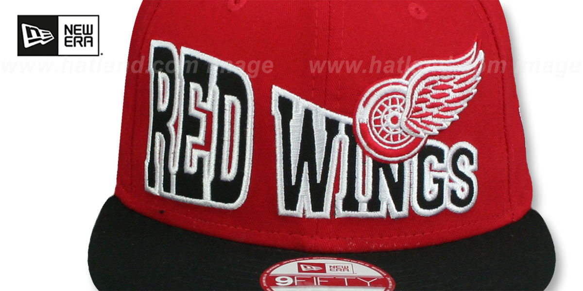 Detroit Red Wings STOKED SNAPBACK Red-Black Hat by New Era