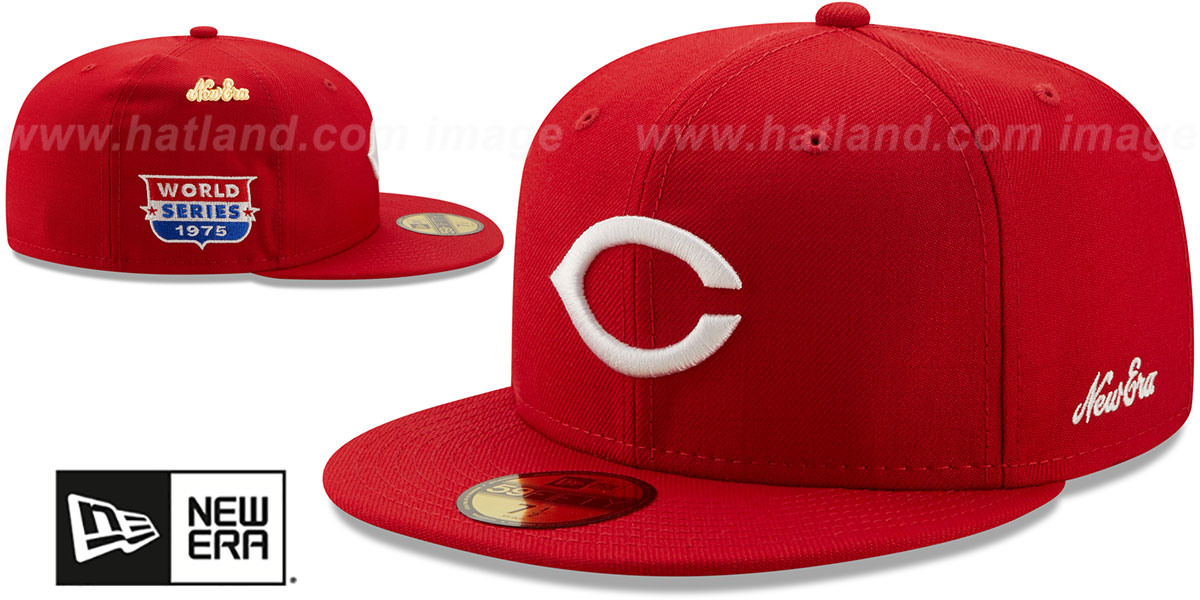 Cincinnati Reds 1975 LOGO-HISTORY Red Fitted Hat by New Era