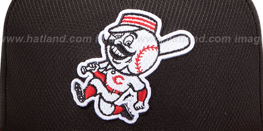 Cincinnati Reds MLB DIAMOND ERA 59FIFTY Black-Red BP Hat