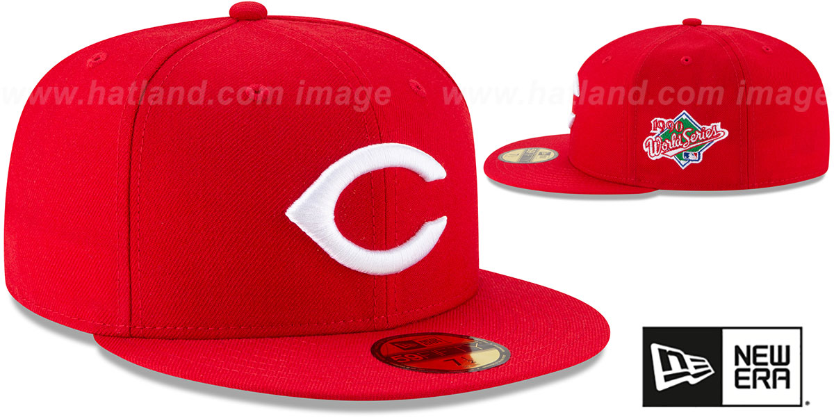Cincinnati Reds WORLD SERIES SIDE PATCH Fitted Hat