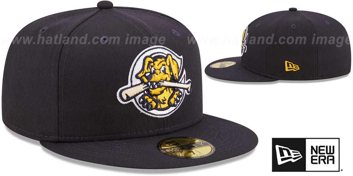Charleston RiverDogs MILB ONFIELD HOME Navy Fitted Hat
