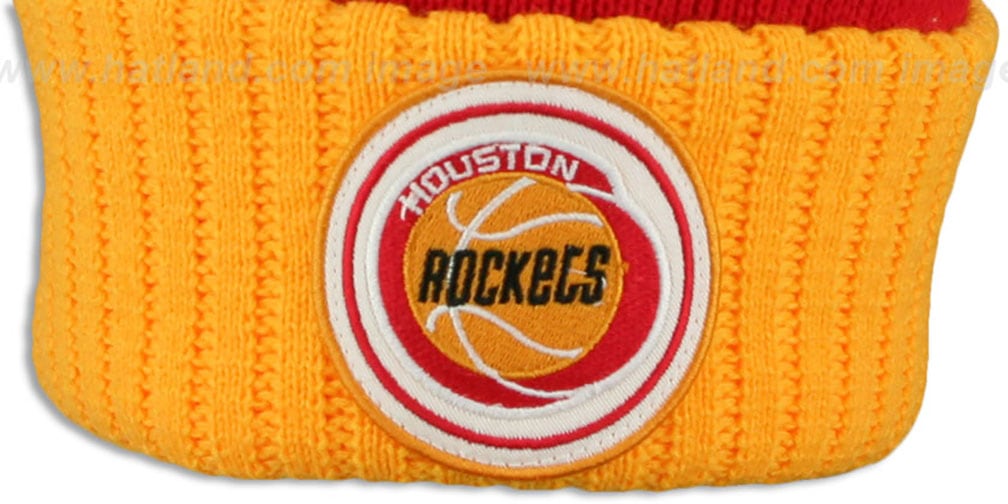 Houston Rockets HIGH-5 CIRCLE BEANIE Red-Gold