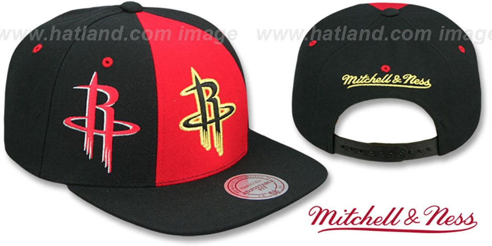 Houston Rockets TRIPLE STACK SNAPBACK Red-Black Hat