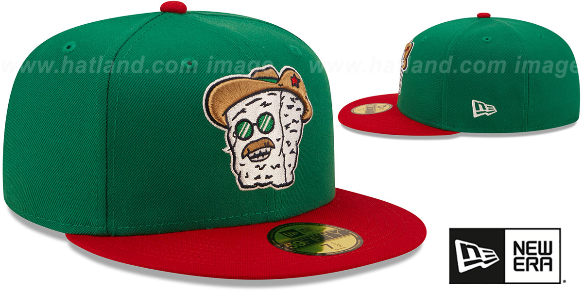 Frisco RoughRiders COPA Green-Red Fitted Hat by New Era