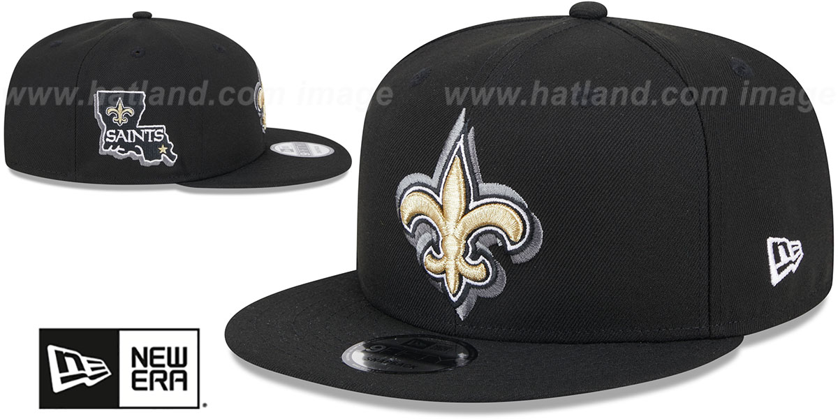 New Orleans Saints 2024 NFL DRAFT SNAPBACK Black Hat