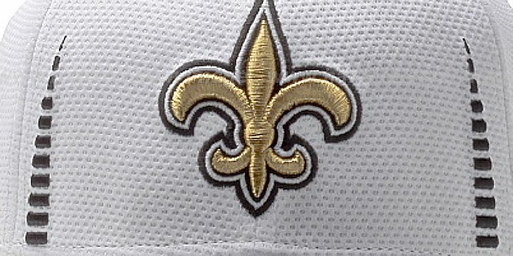 New Orleans Saints NFL TRAINING FLEX White Hat by New Era