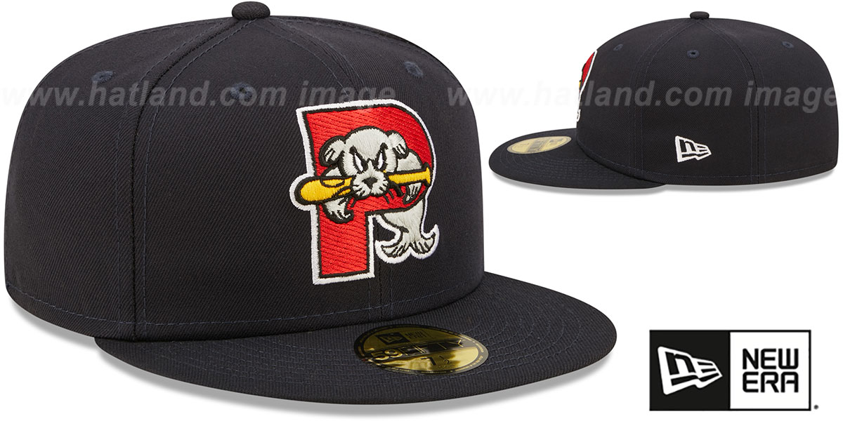 Portland Sea Dogs MILB ONFIELD HOME Navy Fitted Hat