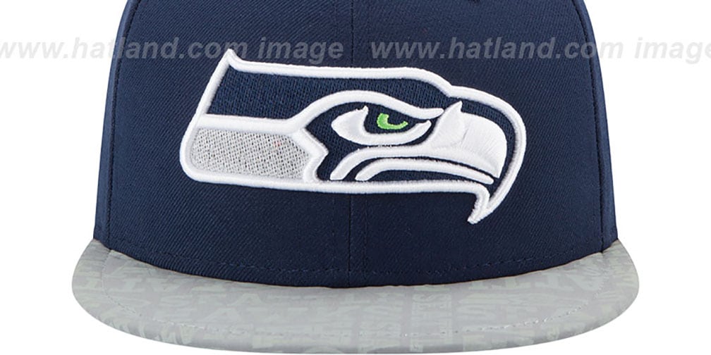 Seattle Seahawks 2014 NFL DRAFT Navy Fitted Hat by New Era