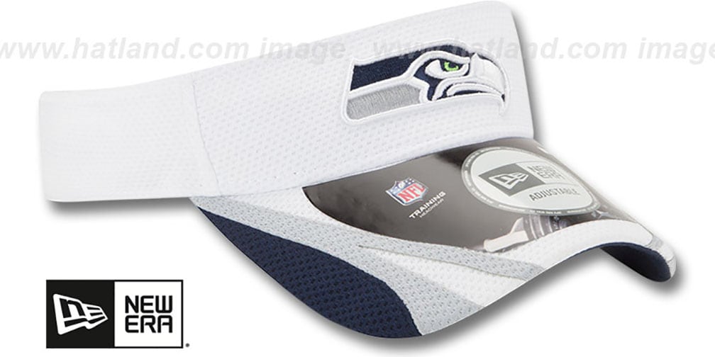 Seattle Seahawks 2014 NFL TRAINING White Visor by New Era