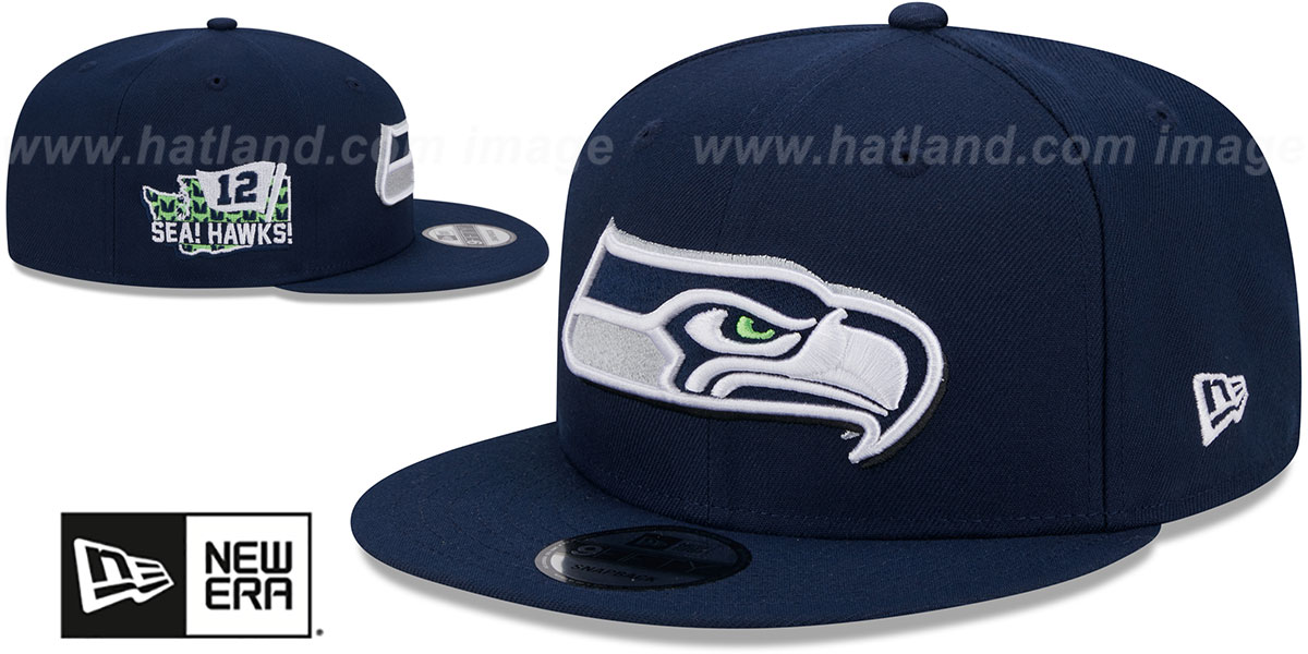 Seattle Seahawks 2024 NFL DRAFT SNAPBACK Navy Hat by New Era