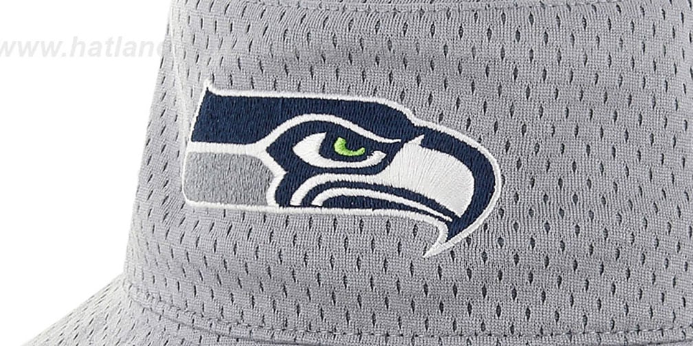 Seattle Seahawks BACKBOARD JERSEY BUCKET Grey Hat