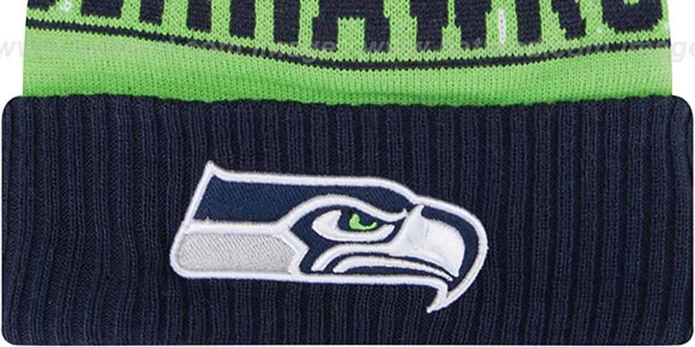 Seattle Seahawks REP-UR-TEAM Knit Beanie Hat by New Era
