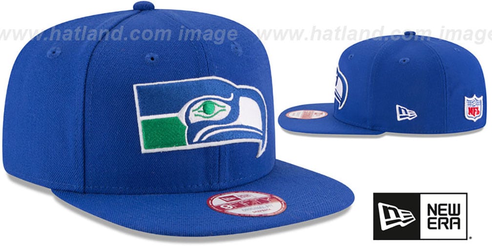 Seattle Seahawks RETRO-BASIC SNAPBACK Royal Hat by New Era