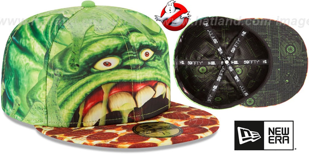 Ghostbusters Slimer CHARACTER FACE Fitted Hat by New Era