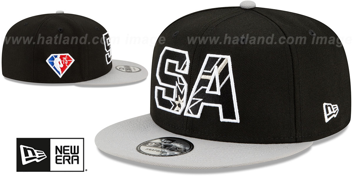 San Antonio Spurs 2021 NBA INSIDER DRAFT SNAPBACK Black-Grey Hat