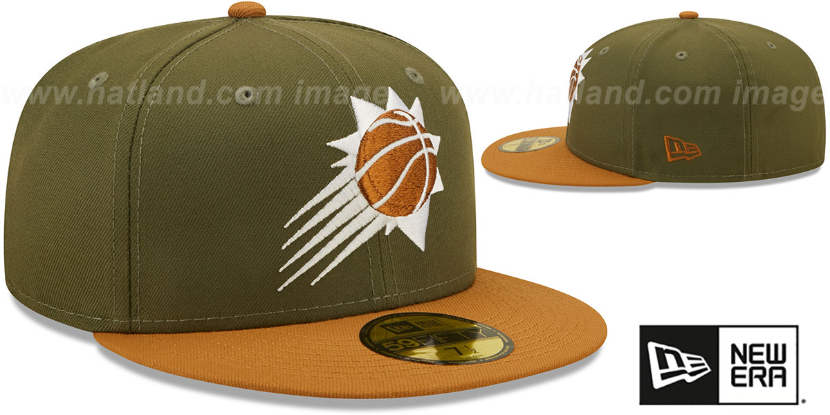 Phoenix Suns 2T COLOR PACK Olive-Tan Fitted Hat by New Era