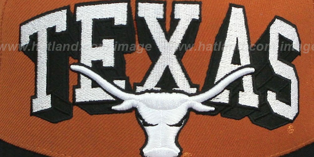 Texas 2T BLOCKBUSTER SNAPBACK Burnt Orange-Black Hat by Zephyr