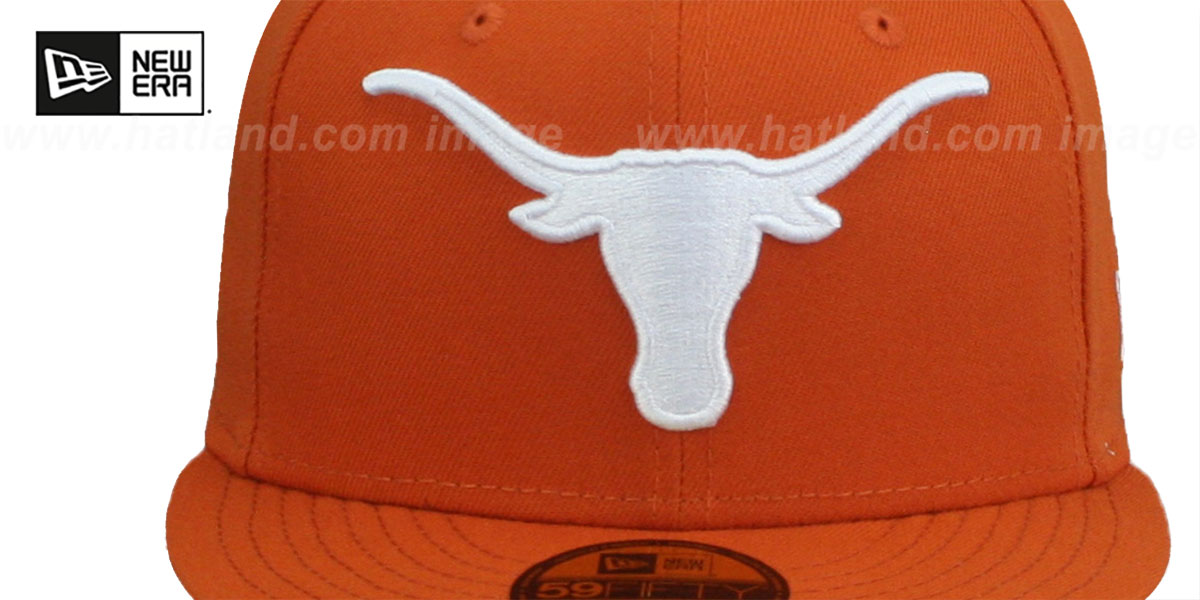 Texas NCAA TEAM-BASIC Burnt Orange Fitted Hat by New Era