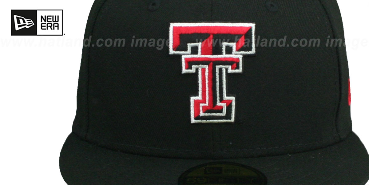 Texas Tech NCAA TEAM-BASIC Black Fitted Hat by New Era