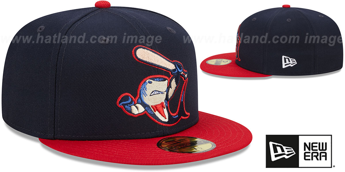 Clearwater Threshers MILB MARVEL DEFENDERS Navy-Red Fitted Hat