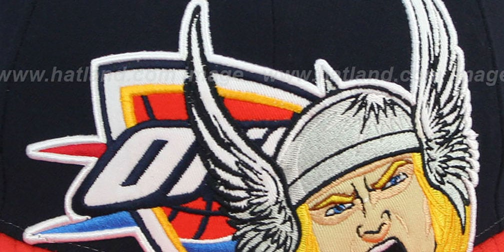 Oklahoma City Thunder HERO-HCL Navy-Orange Fitted Hat