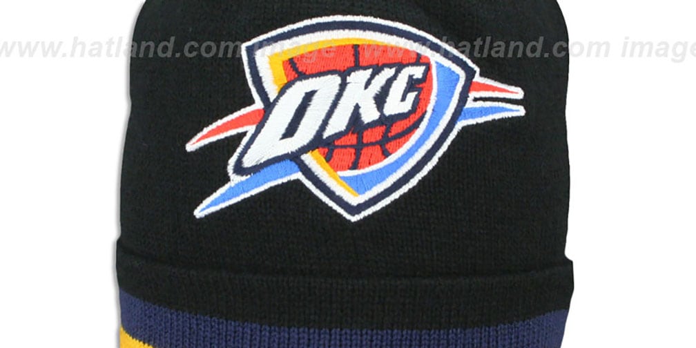 Oklahoma City Thunder XL-LOGO BEANIE Black