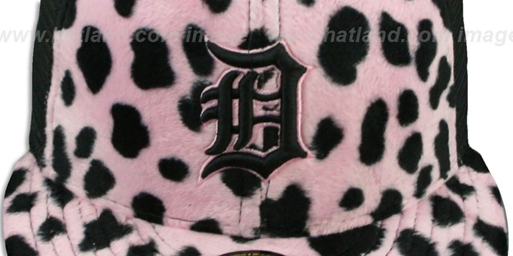 Detroit Tigers DALMATION ANIMAL-FUR MESH-BACK Fitted Hat