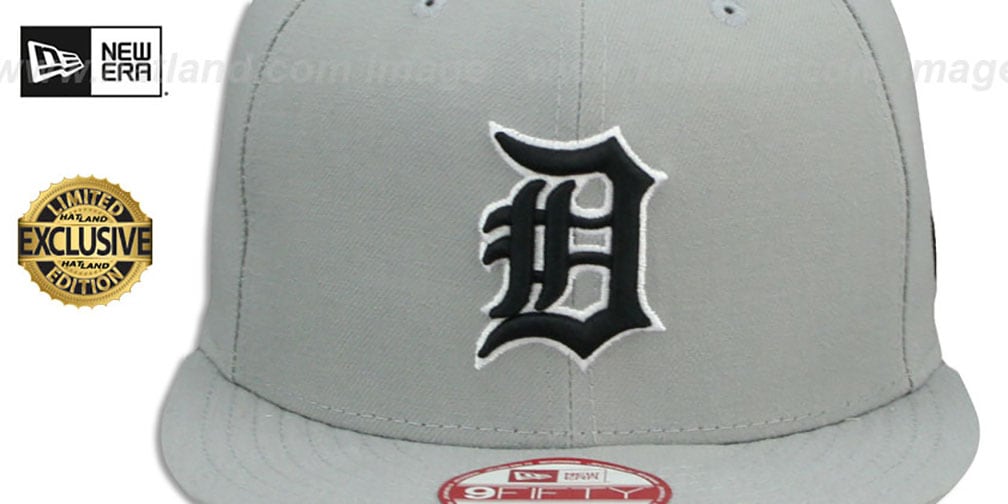 Detroit Tigers TEAM-BASIC SNAPBACK Grey-Black Hat by New Era