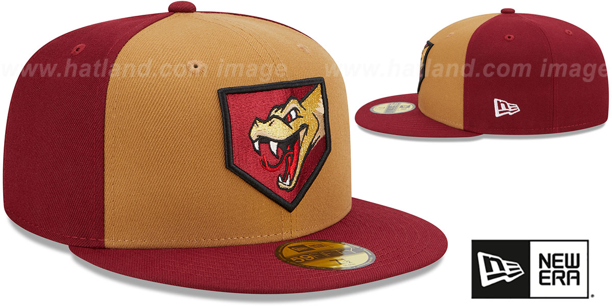 Wisconsin Timber Rattlers MILB MARVEL DEFENDERS Tan-Burgundy Fitt