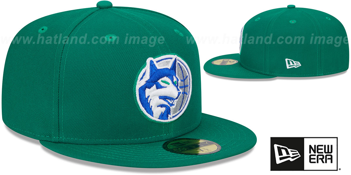 Minnesota Timberwolves NBA CLASSIX Kelly Fitted Hat